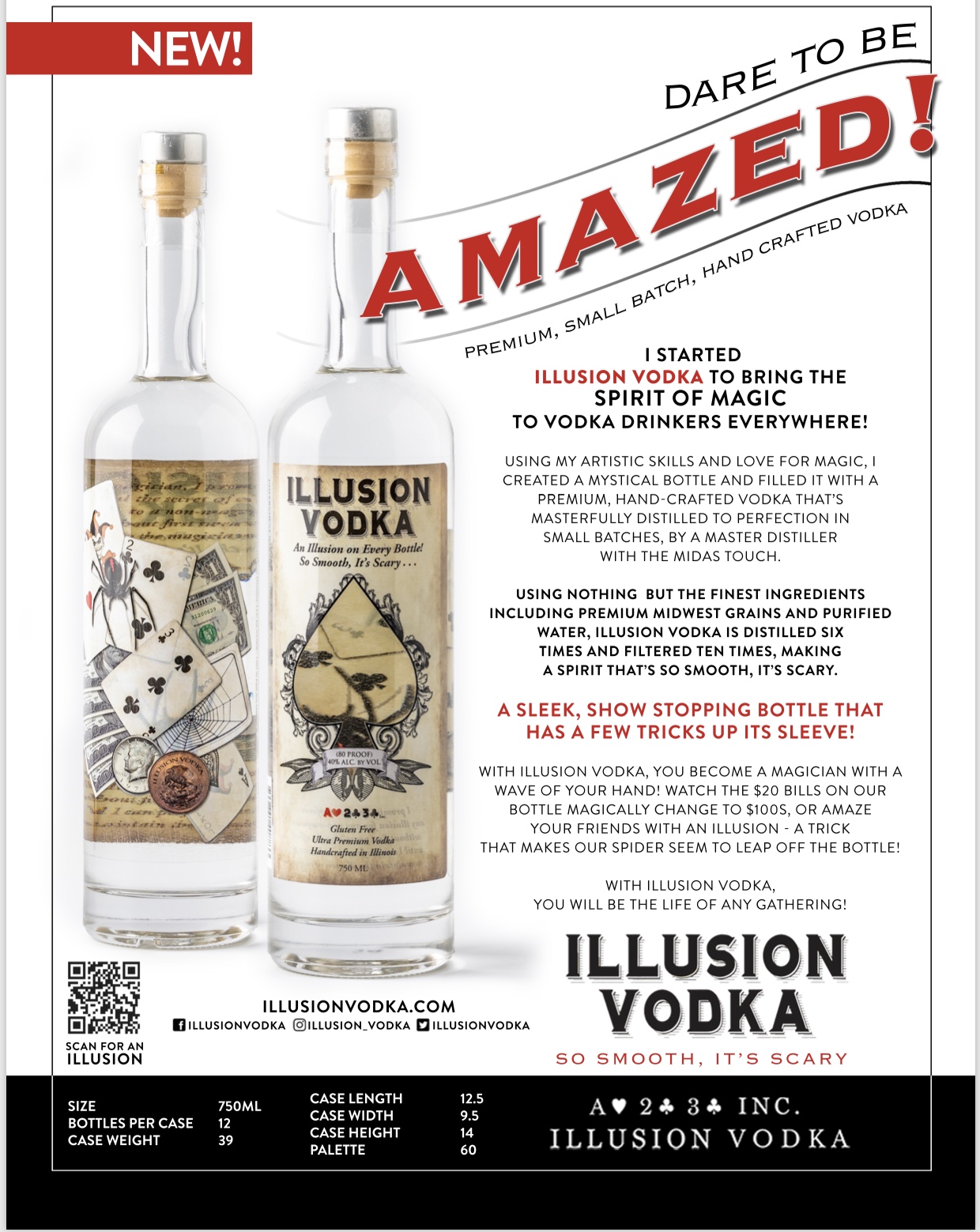Quality Spirit, Ultra Premium Taste | Illusion Vodka